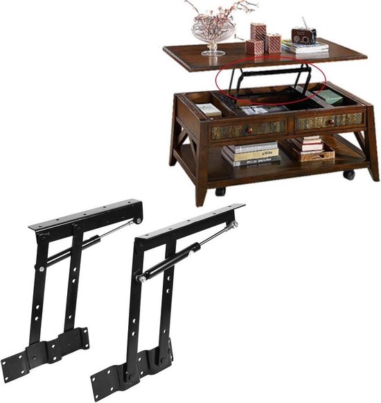 Hydraulische Scharnier Salontafel- 2x Praktische Lifting Mechanisme ... Hydraulische Scharnier Salontafel- 2x Praktische Lifting Mechanisme ...