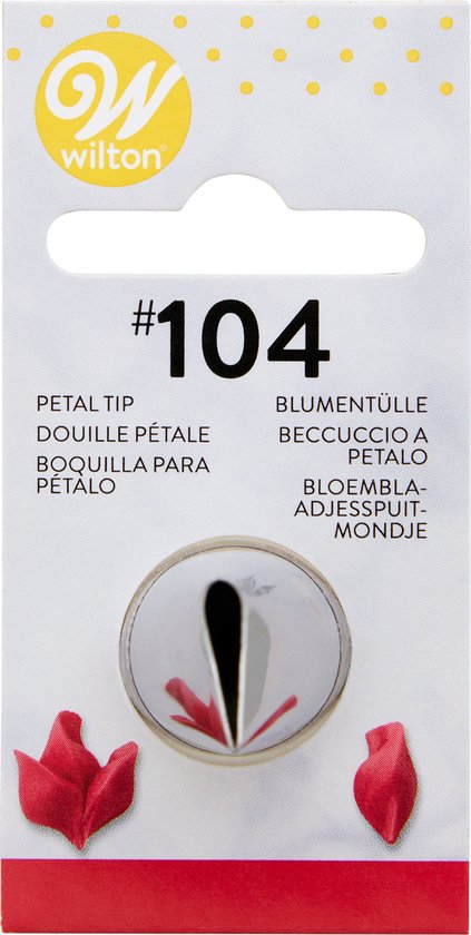 Wilton Spuitmondje - #104 Petal - Garneerspuit voor Taartdecoratie | bol