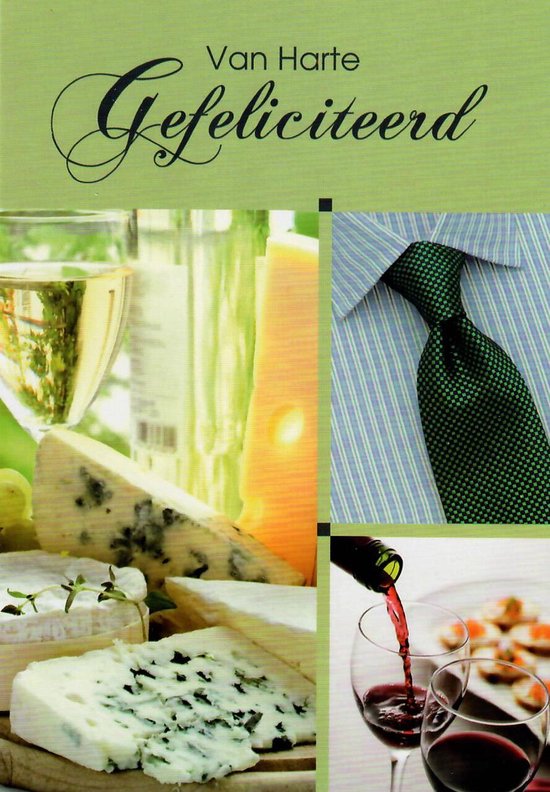 Wenskaart | 10 stuks | Wenskaarten | 10 stuks | van harte gefeliciteerd | bol