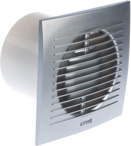 Badkamer Ventilator - Stille Afzuigventilator 100mm - Zilver ...