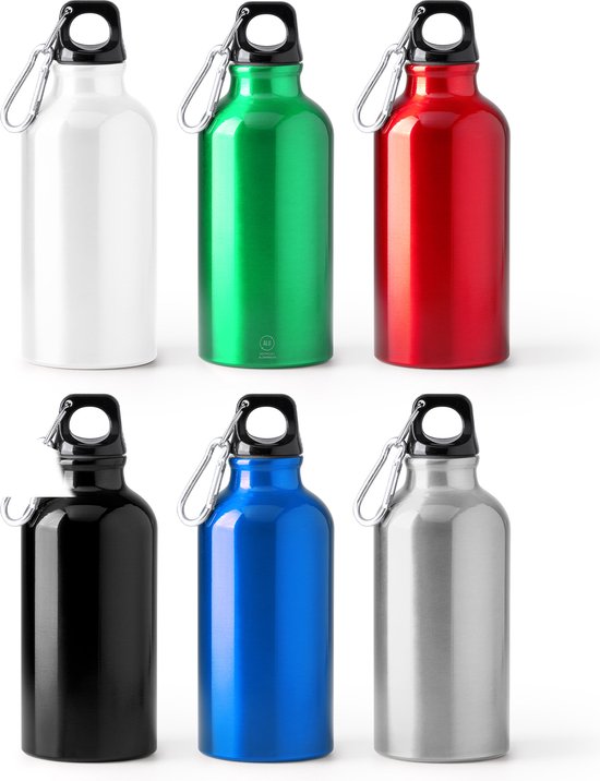 Groene Design Waterfles/drinkfles/sportfles - aluminium - 400 ml ...