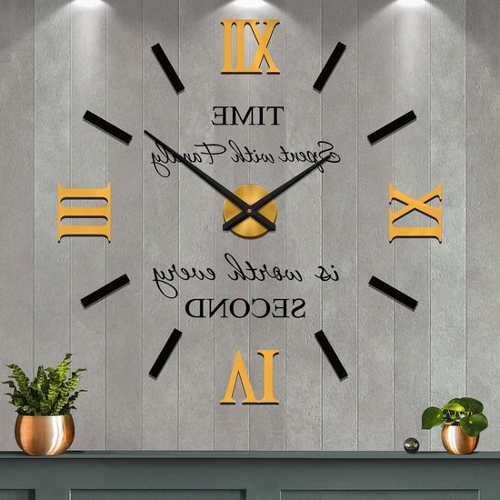 Gigantische 3D Wandslinger Wandklok voor Moderne Slaapkamer - Keuken ...