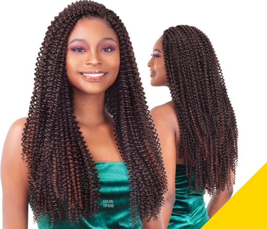 Freetress Crochet Braid Sparkling Curl 18'' - 1B OFF BLACK - 45 cm | bol
