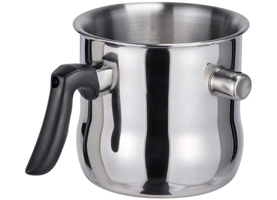 Roestvrijstalen waterbad- en simmerpan, 1,2 liter, melkpan ...