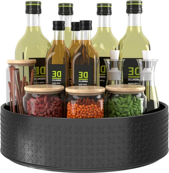 Kruidenrek 360 graden draaiplateau - Roestvrijstaal - Keukenorganizer - ca. 279 cm -... | bol