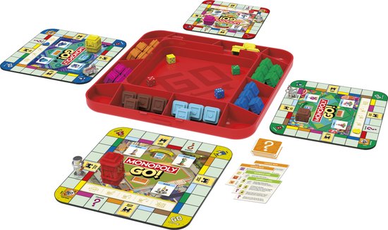Hasbro Monopoly bordspel GO - familiespel - educatief - 2-4 spelers ...