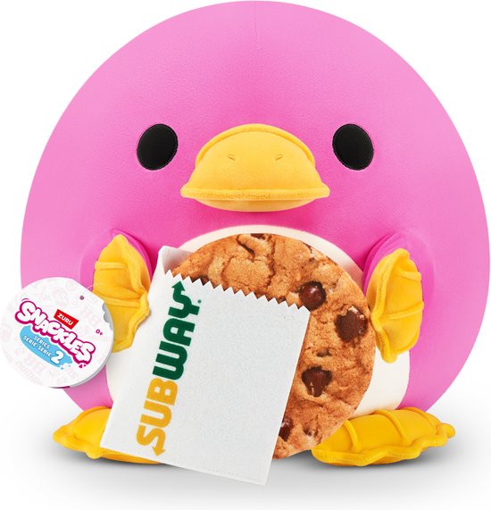 Snackles Series 2 - Vogelbekdier Whitney met Subway Cookie - 35 cm van ...