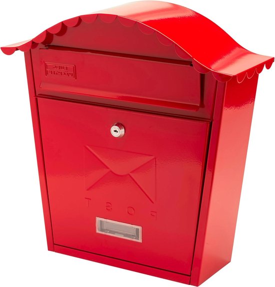 Classic Wall Mounted Galvanized Steel Lockable Weatherproof Mailbox ...