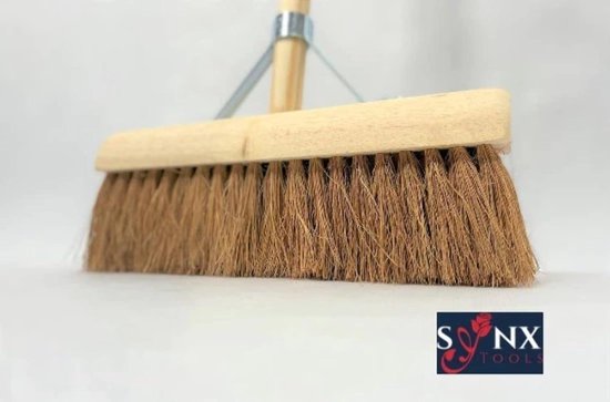 30 cm zachte bezem kokos - zaalveger voor binnen - bezemsteel 130cm | bol