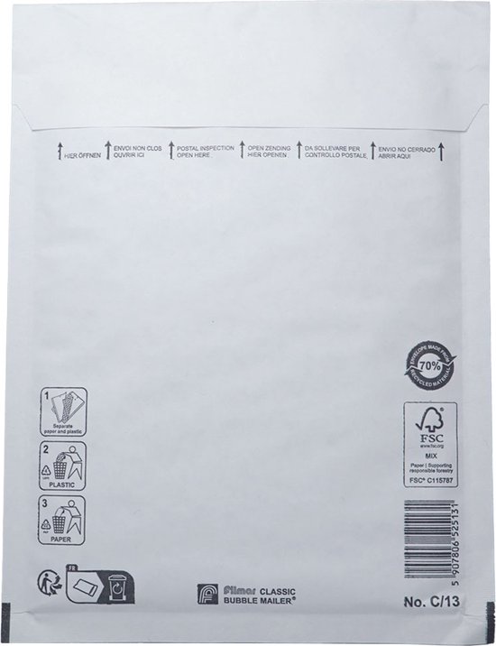 DULA - Luchtkussen envelop C13 150x215mm - doos 100 stuks - Bubbel ...