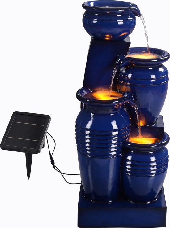 Teamson Home Tuin Water Fontein Met Lichten - Op zonne-energie ...
