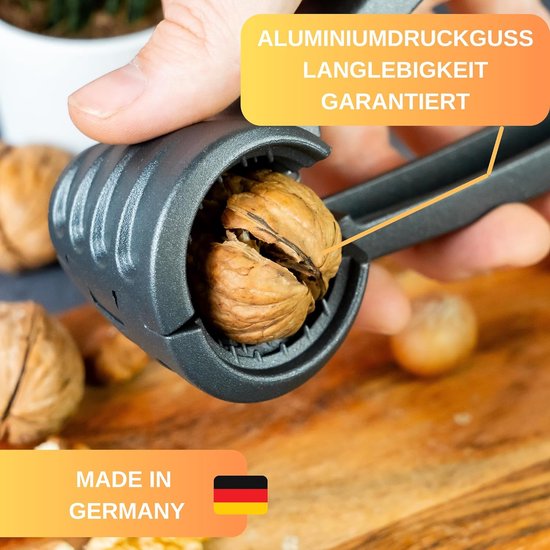 Notenkraker - Ideaal voor walnoten - kraken zonder kernverplettering ...