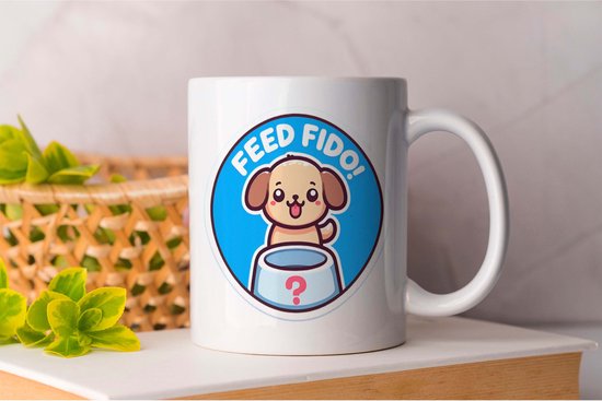 Mok Feed Fido - Cute - gift - Cadeau - Adorable - Sweet - Lovely ...