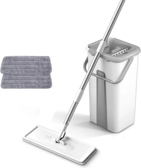 Dweil - 5-IN-1 - Dwijl En Emmer - Mop - Dweilsysteem - Dweilset ...