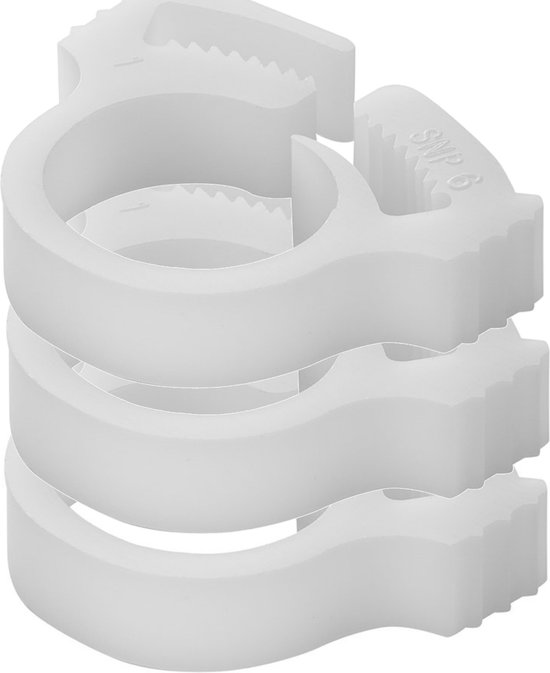 ProPlus Slangklem Snapper - Ø 12 t/m 14 mm - Wit - 3 stuks | bol