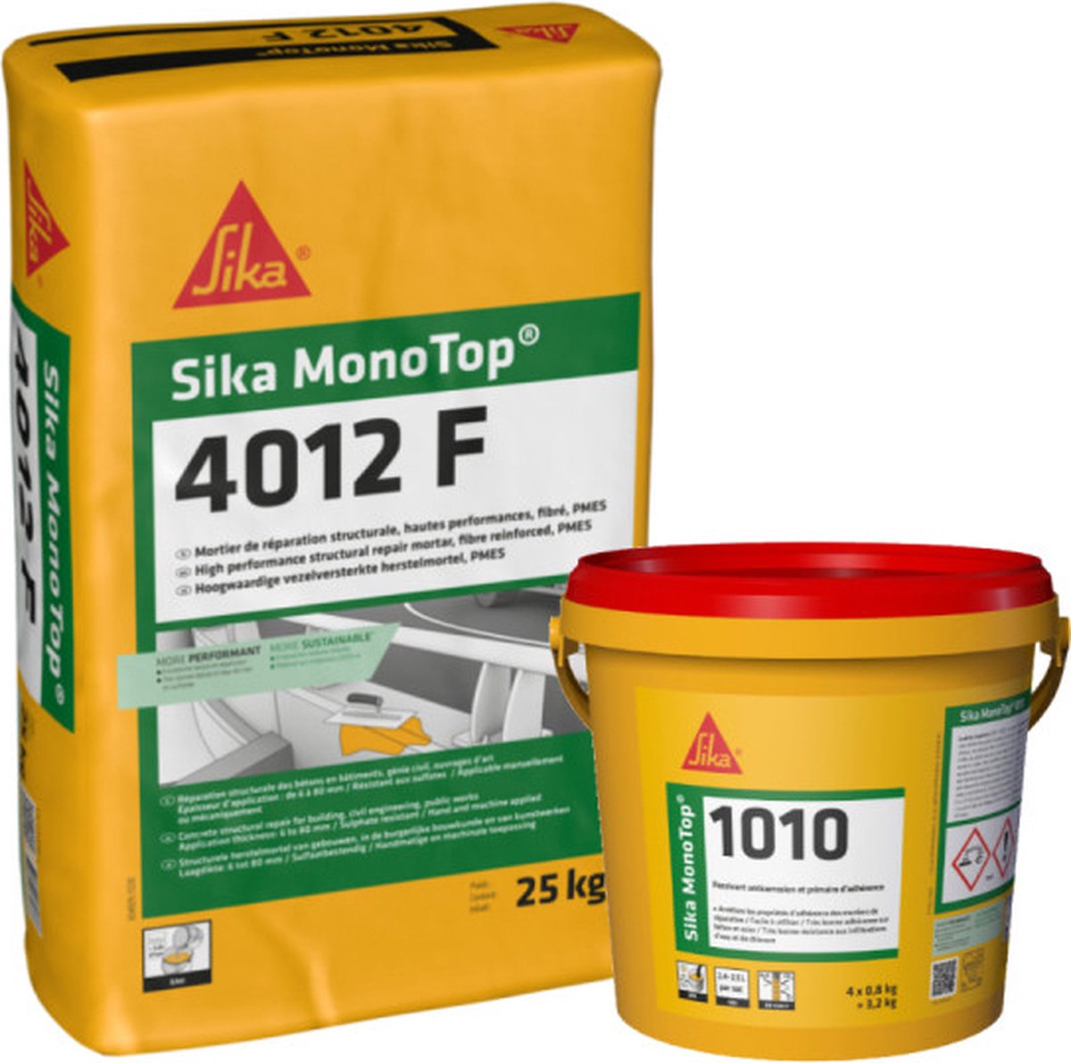 SIKA Ecologische mortel en reparatieset - SikaMonoTop 1010 3,2kg ...