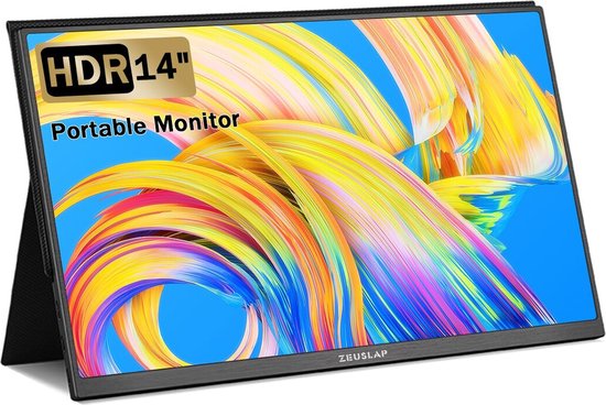 Portable Monitor - Draagbare Monitor 14 inch - Draagbaar Scherm Full HD ...