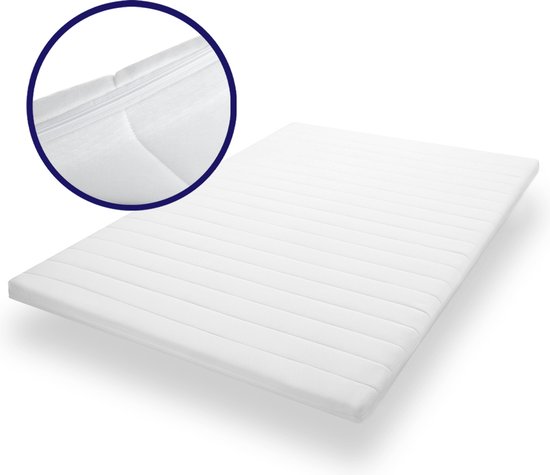 Topper - 80x200 - koudschuim - premium tijk - bed topper - 5 cm hoog ...