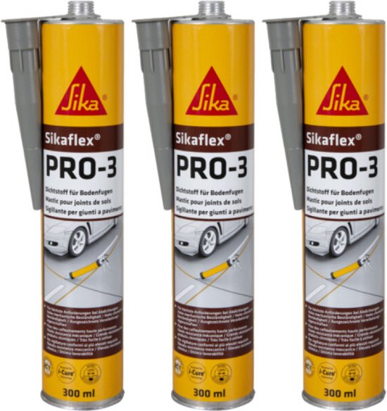 Set van 3 SIKA Sikaflex PRO 3 zelfnivellerende afdichtkitten ...