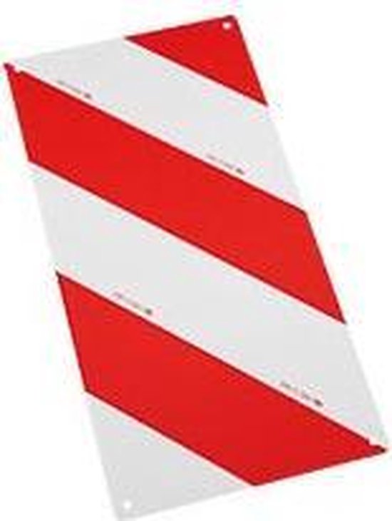 Rood wit markeringsbord vrachtwagen - retroreflecterend - aluminium ...