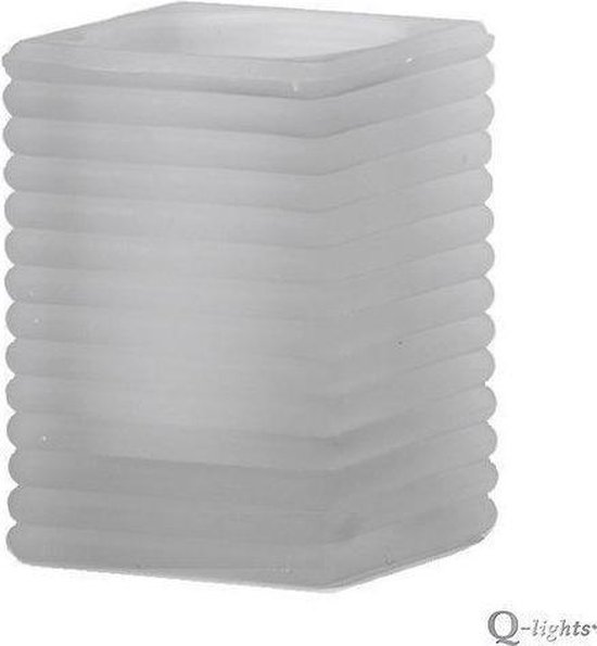 Square ribbed glass frosted | bol.com