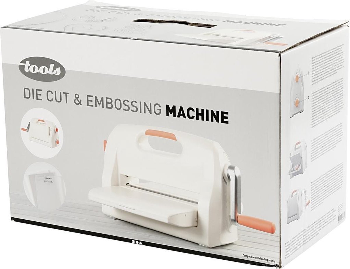 Creotime Stans- En Embossingmachine A4 41 Cm Wit/oranje | bol.com