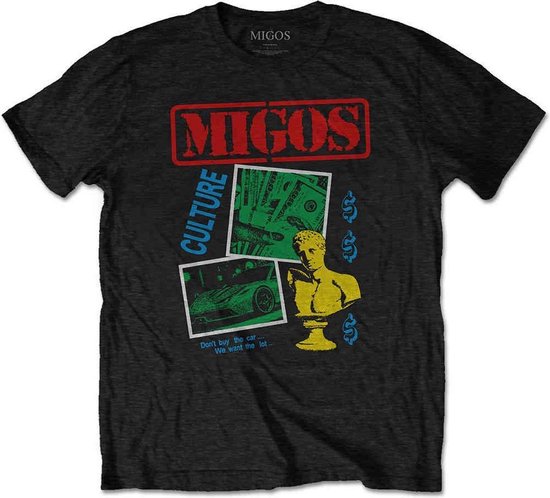 Migos - Don't Buy The Car Heren T-shirt - M - Zwart | bol