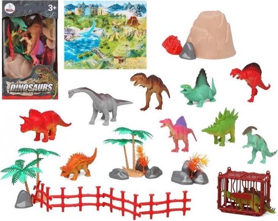10x Plastic dinosaurus dieren speelgoed figuren voor kinderen - Plastic ... 10x Plastic dinosaurus dieren speelgoed figuren voor kinderen - Plastic ...