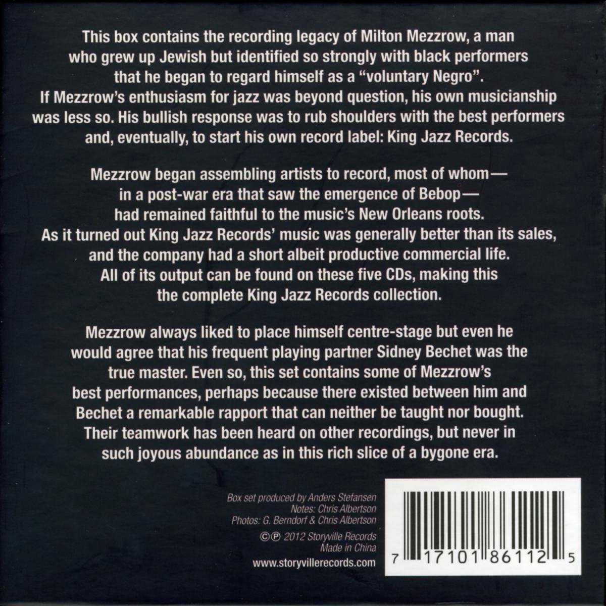 The King Jazz Story, Mez Mezzrow | CD (album) | Muziek | bol.com