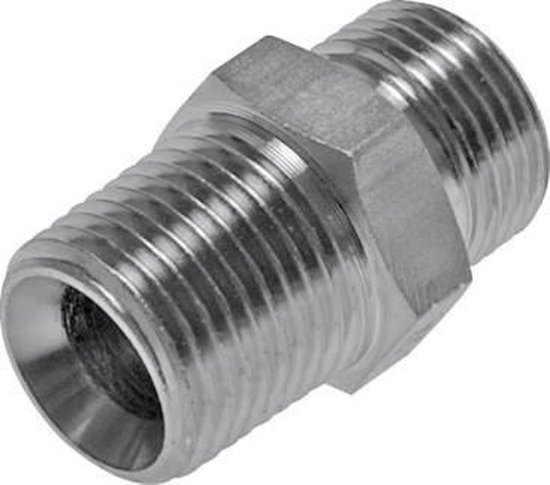 UN 1-7/16''-12 Verzinkt Stalen Borstnippel ORFS 400 Bar - Hydrauliek - FL2S-M-EZ-107U-O | bol