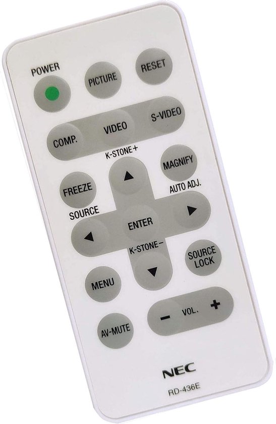 Nec RD-436E / 79TC1021 compatibele Beamer Afstandsbediening | bol