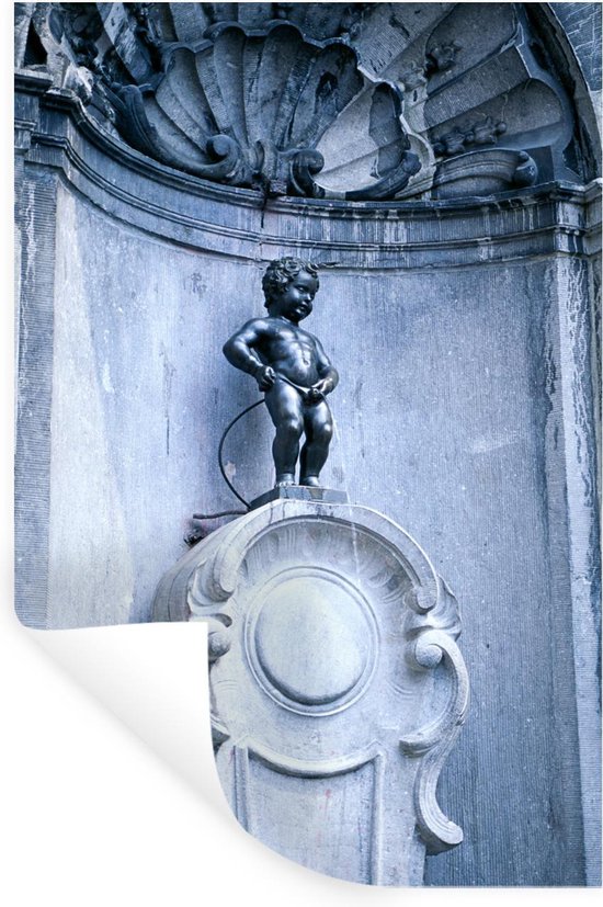 Sticker Muursticker Manneken Pis - Manneken Pis à Bruxelles - 20x30 cm ...