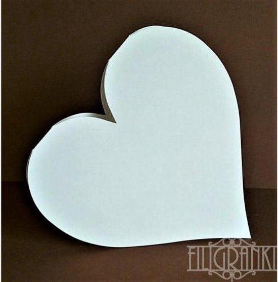 Heart Cards set 5pcs white | bol.com