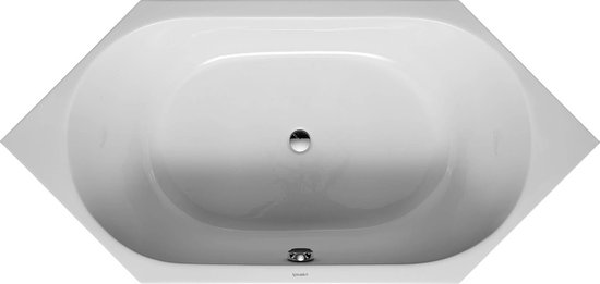 Duravit D-code 6-hoek bad 190x90 cm zonder poten, wit | bol.com