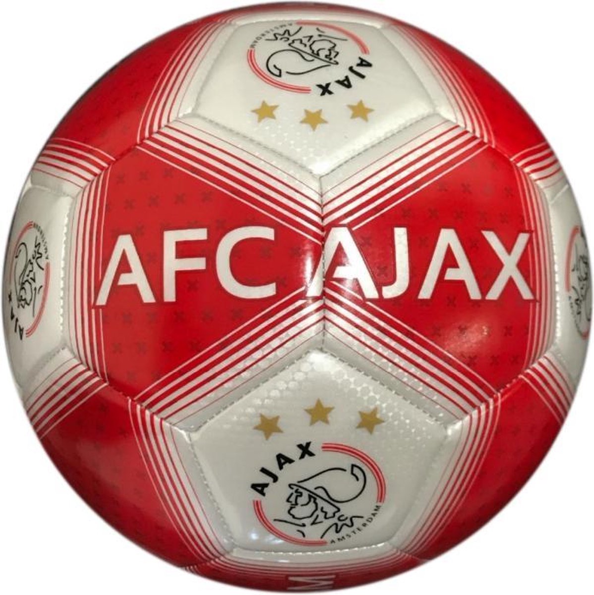 AJAX Voetbal Kleine Bal Streep AJAX Amsterdam - Rood / Wit | bol.com