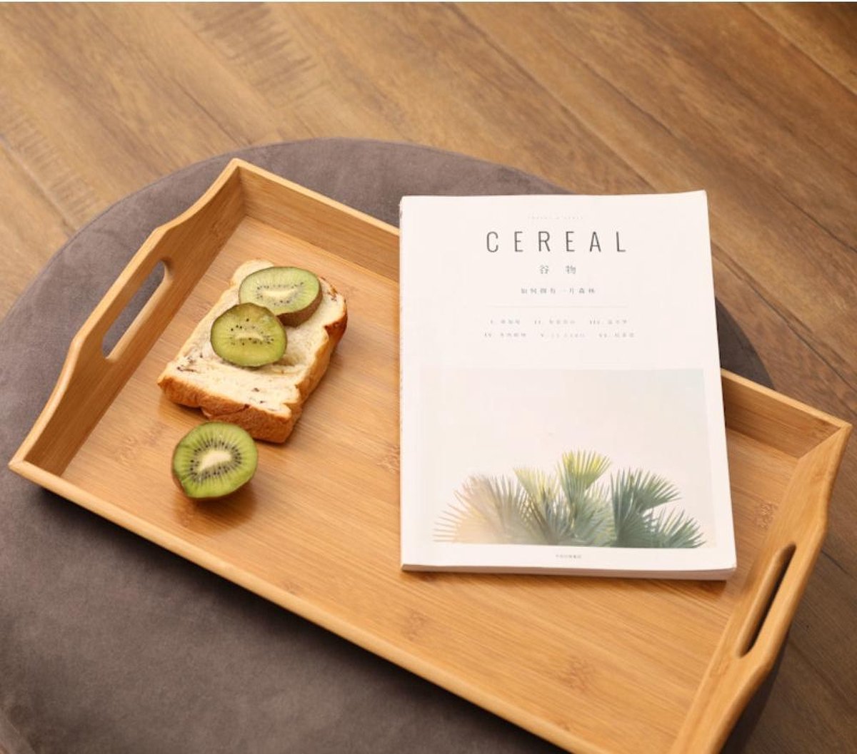 Decopatent® Dienblad rechthoek - Groot Dienblad met handvaten - Bamboe ...