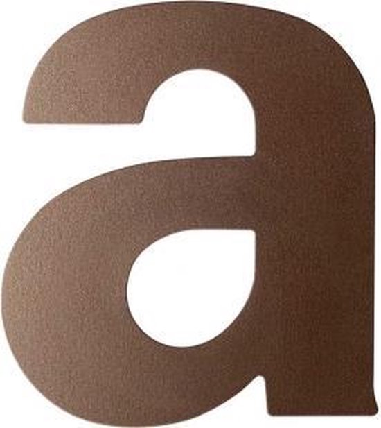 Bronze blend letter A plat, 110 mm | bol