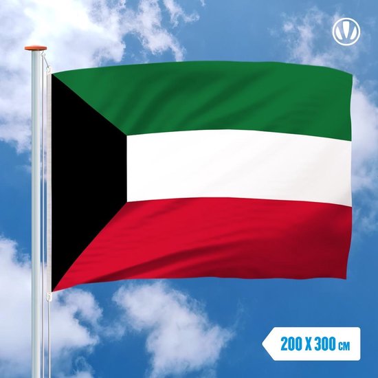 Vlag Koeweit 200x300cm | bol