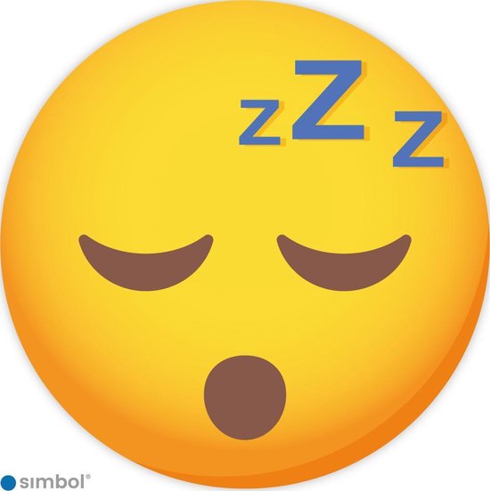Simbol Sticker Slaapkop - Slapen Smiley Emoticon Zzzzz - Kliko | bol