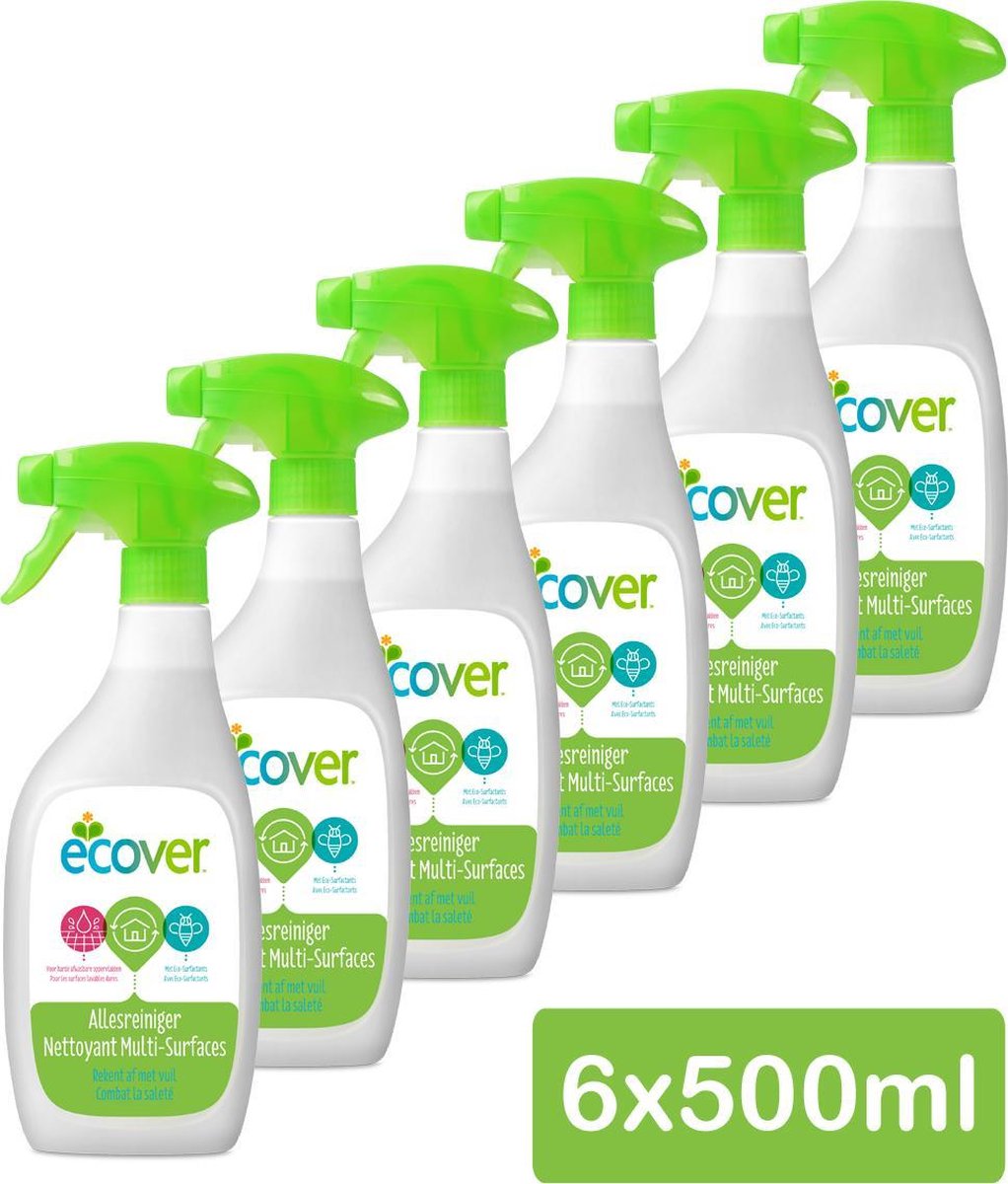 Ecover Allesreiniger Spray - Voordeelverpakking 6 x 500 ml | bol.com