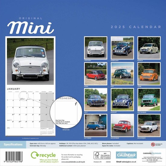 Original Mini Kalender 2025 | bol