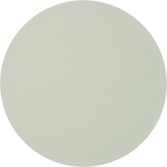 Zeller Tafel Placemats lederlook - 8x - mintgroen - rond - 38 cm ...