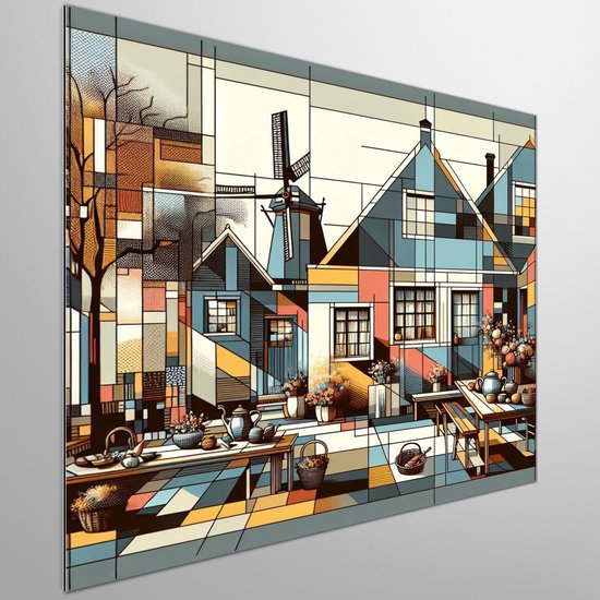 Abstract vermeer schilderij | Verwarrende visuele vertelling van ...