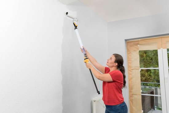 Muurroller EasyRoll handmatige verflaag verfroller met reservoir 550 ml ...