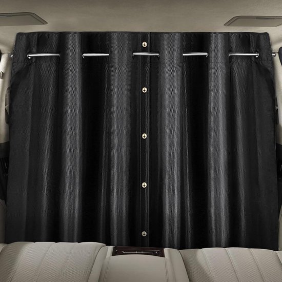 Inkijkgordijnen voor camper - Afneembaar autogordijn - 128 x 190 cm | bol