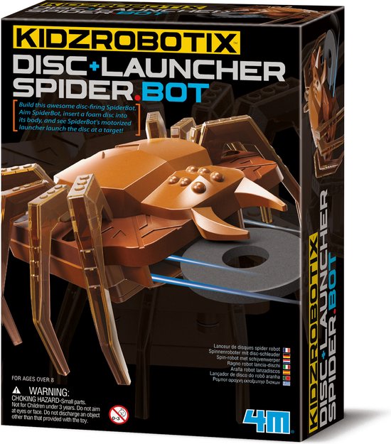 4M Disc Launcher Spiderbot - Educatief Speelgoed Robot Schijfwerper ...