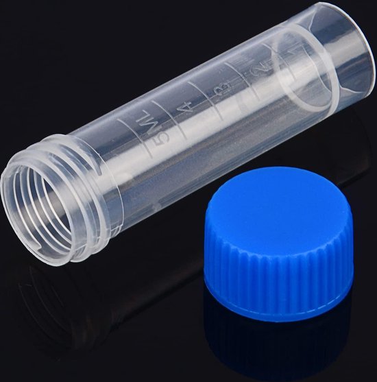 Graduated 5ml Freestanding Cryovial Tube - Cryogenic Polypropylene ...