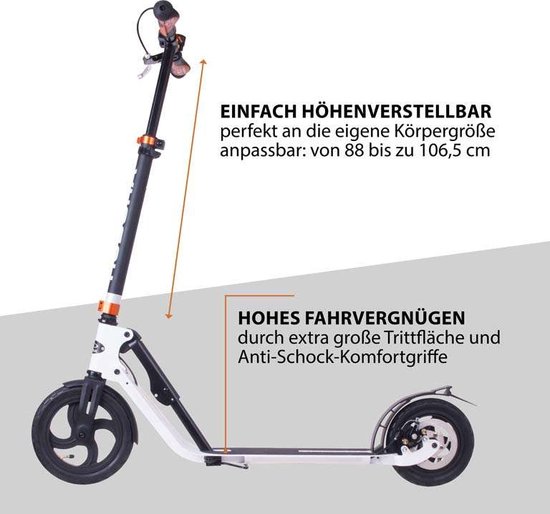 HUDORA Big Wheel Air 230 Step – Dubbele Rem – Hoge Snelheid | bol
