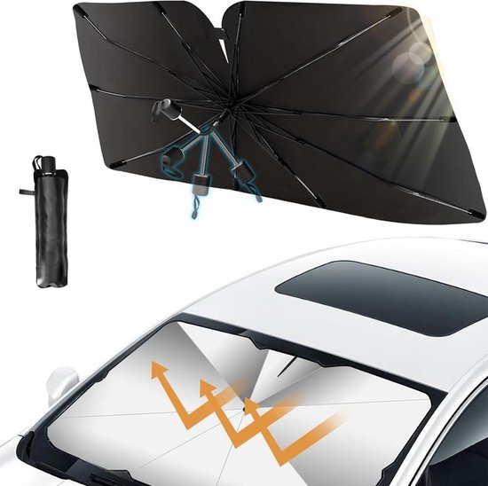 360° Rotating Folding Sun Shade Windscreen Parasol Umbrella (L) - Car ...