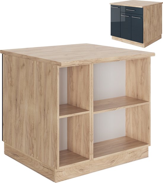 Vicco Fame-Line Keukeneiland – 90 cm met lade, zonder werkblad ...